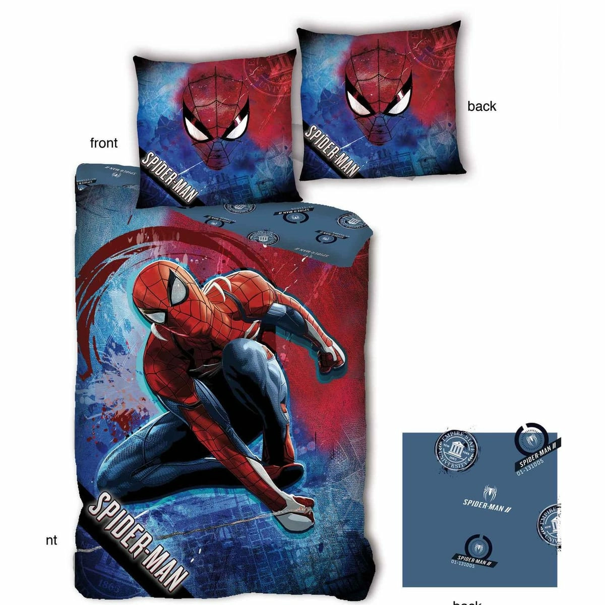 Marvel - parure de lit 140x200 - spiderman - vers 3 '100% microfibre'