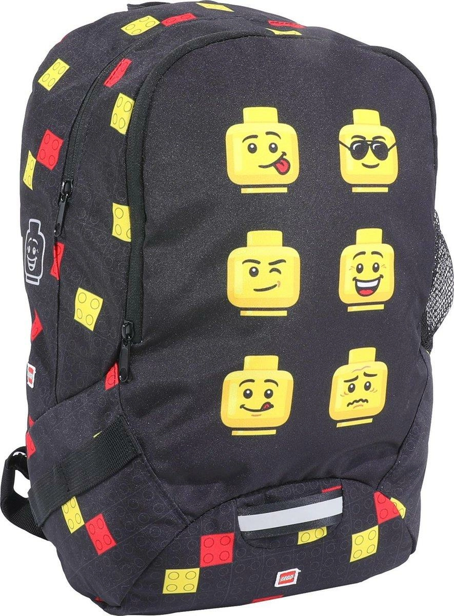 Sac à dos lego junior visages de mini figurines 17l
