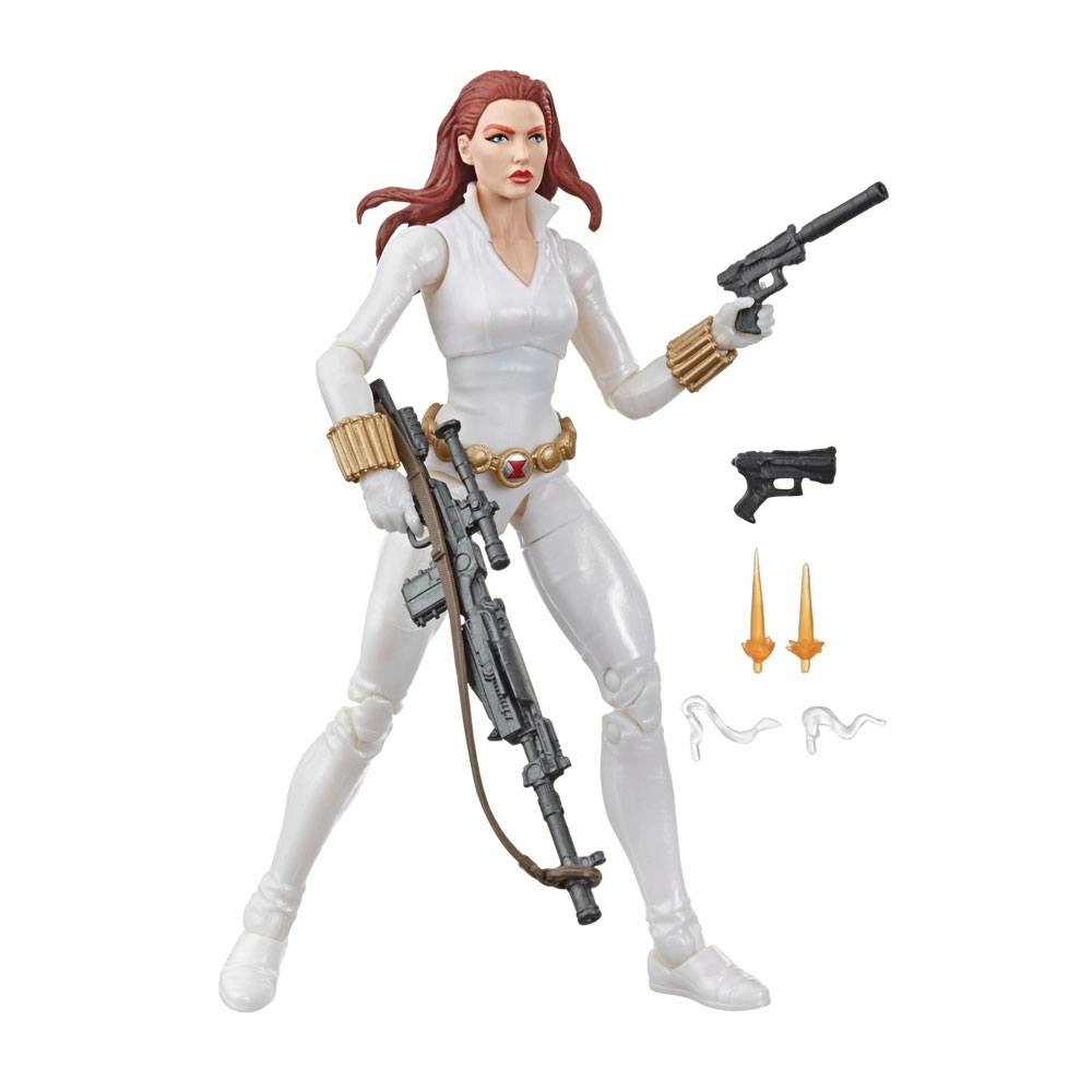 Marvel legends series figurine black widow white suit deadly origin 15 cm