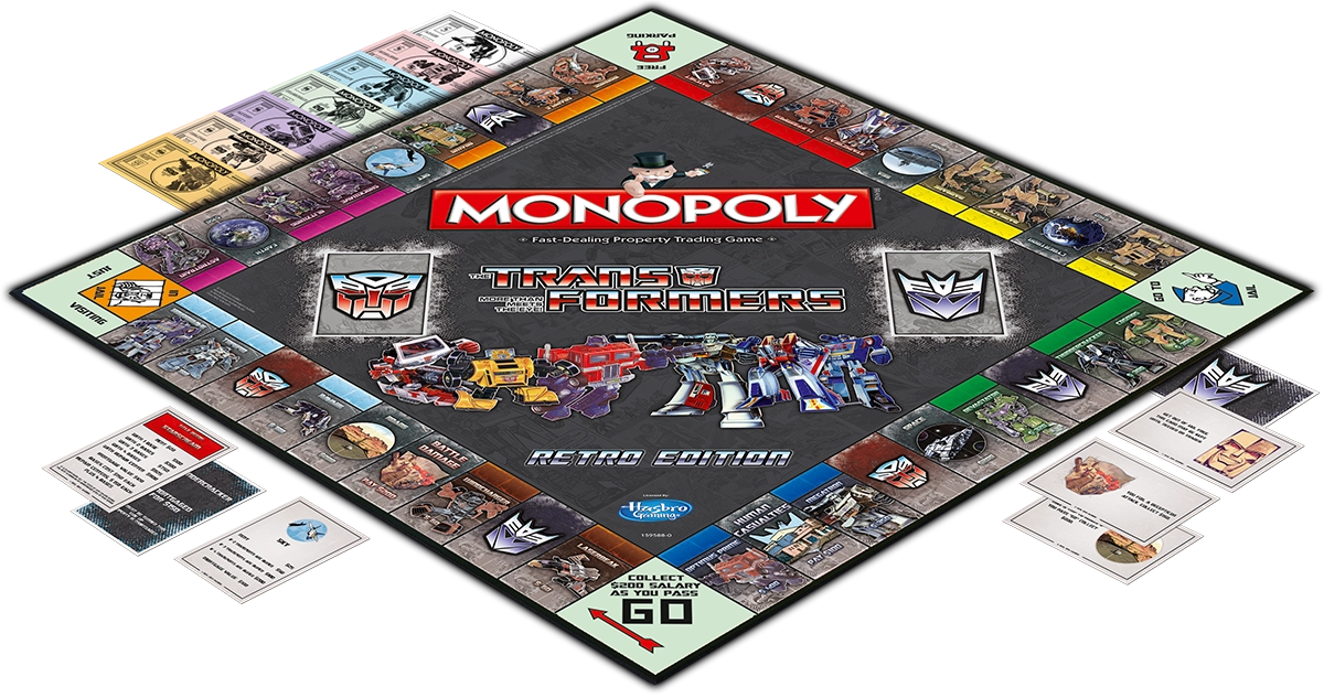 Monopoly Transformers Retro