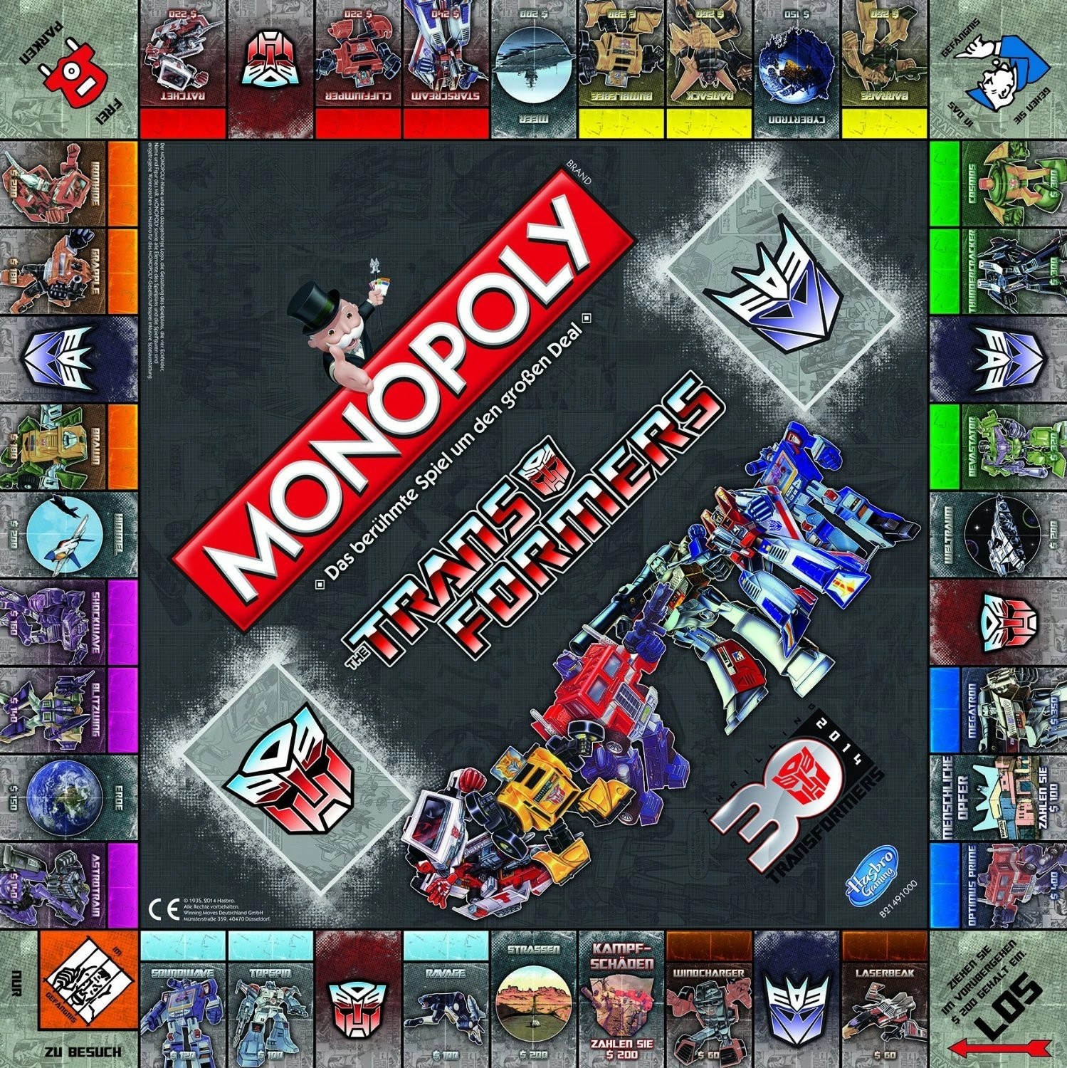 Monopoly Transformers Retro