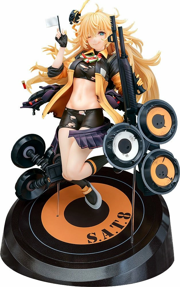 Girls frontline statuette pvc 1/7 s.a.t.8 heavy damage ver. 26 cm