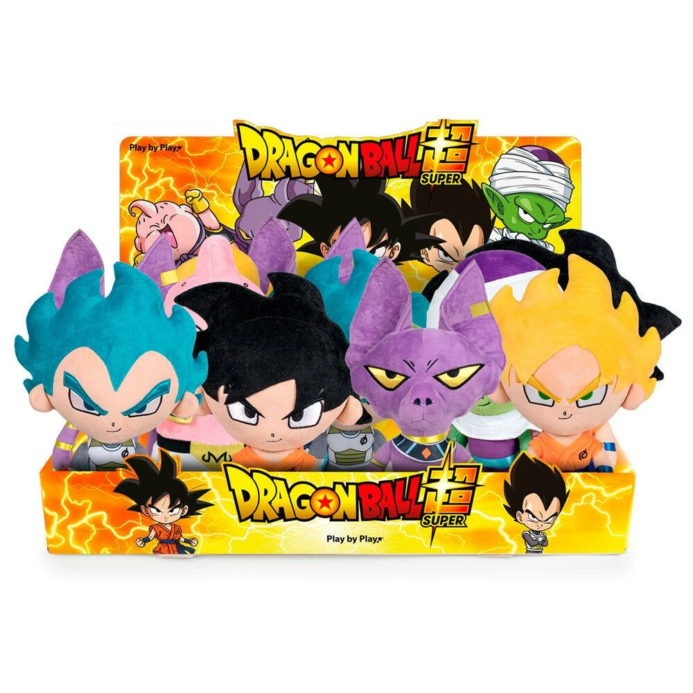 Dragon ball super - assortiment de 7 peluches 22 cm (12pc per display)