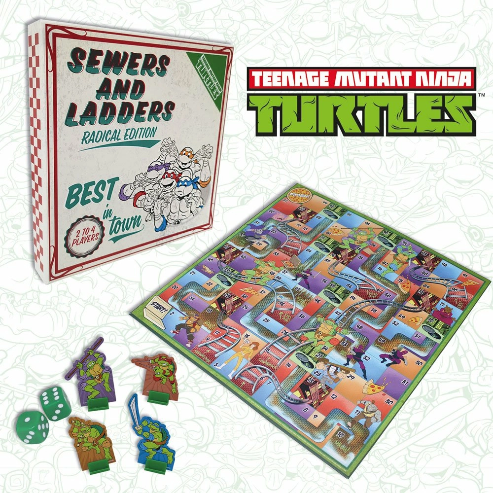 Les tortues ninja jeu de plateau sewers & ladders anglais - Jeux de plateau