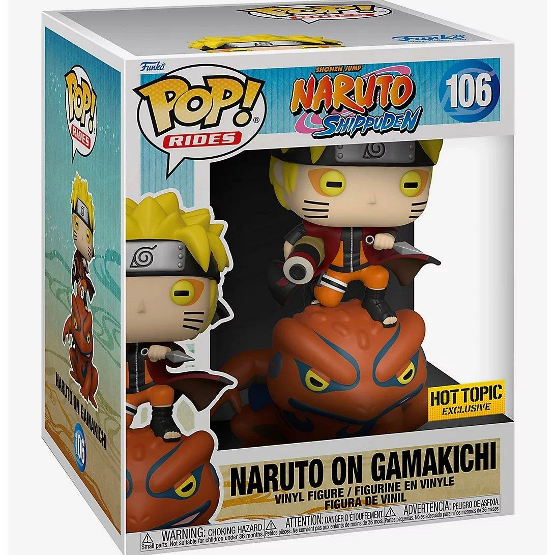 Funko pop! rides deluxe: naruto - sage mode naruto & gamakichi - us ...