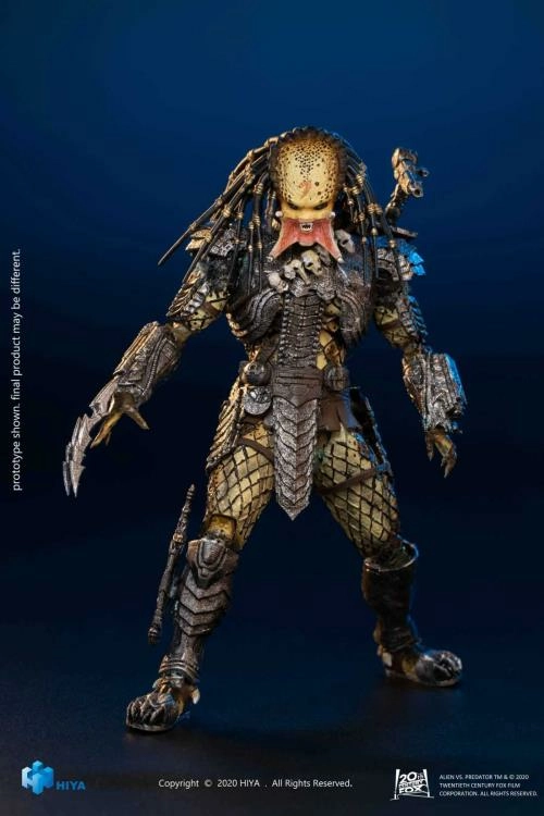 Alien vs predator - scar predator unmasked - figurine articulée 12cm