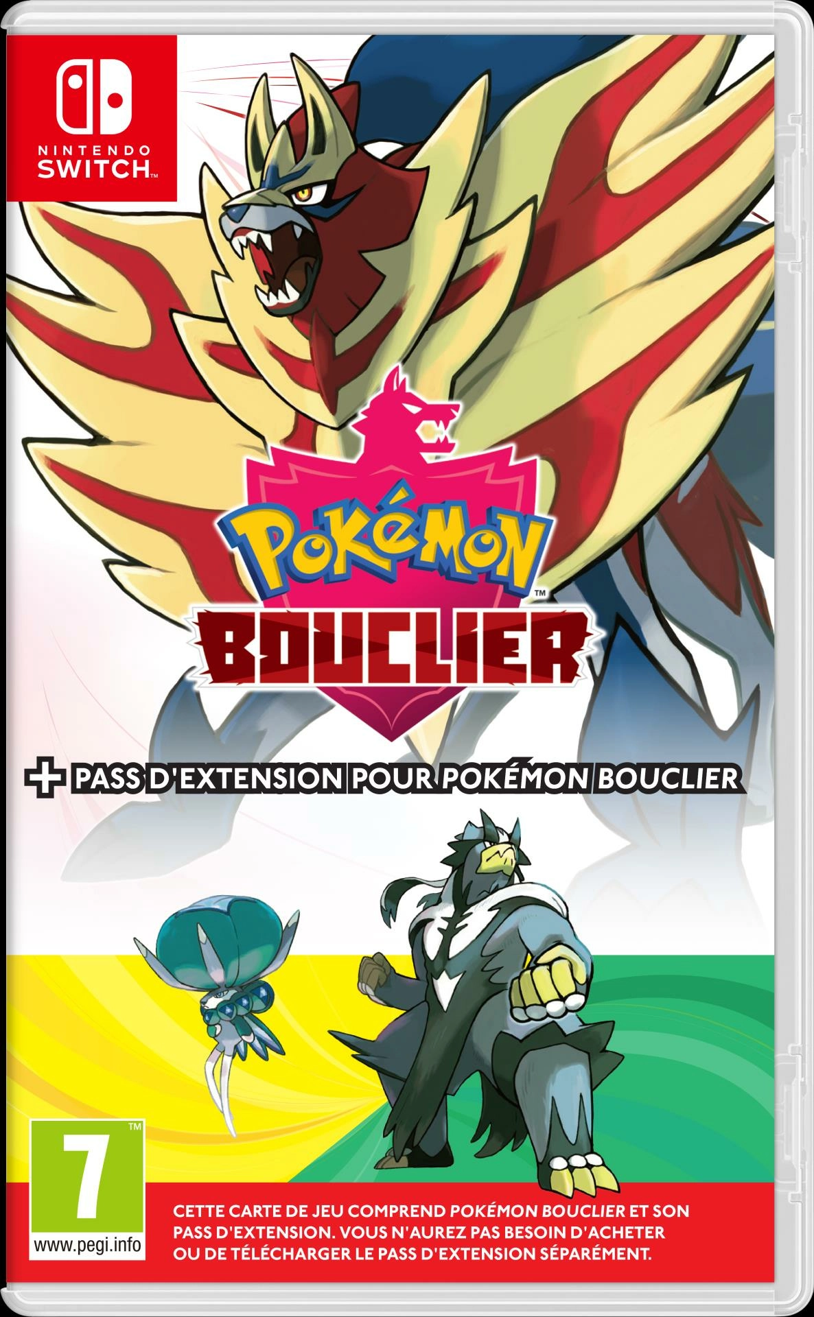 pokémon bouclier + pass d'extension