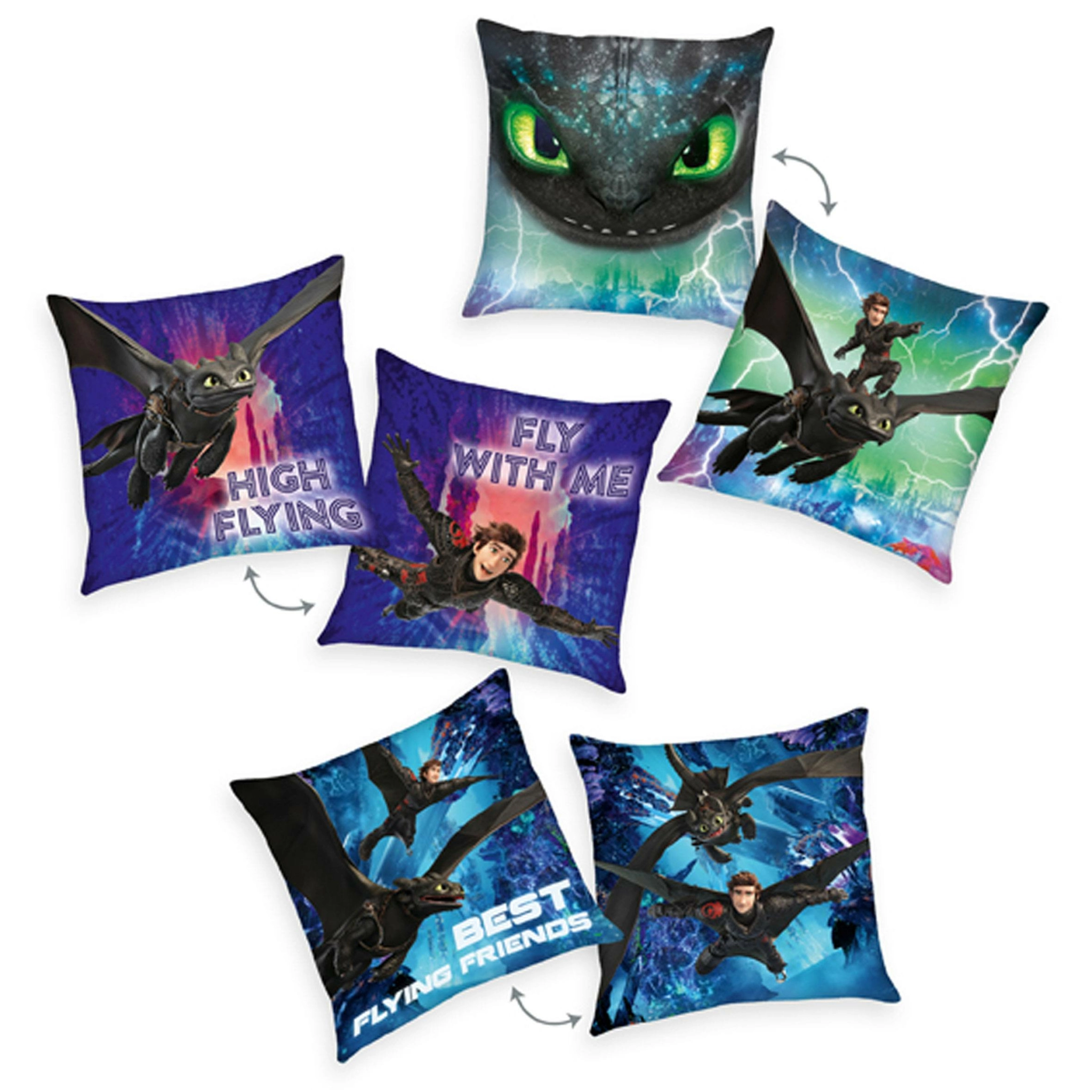 Comment entraîner votre dragon pack 3 oreiller hicks and toothless 40 x ...