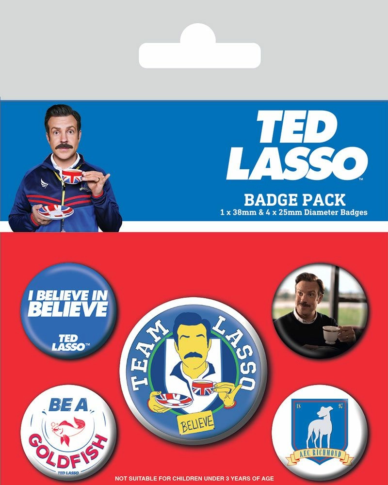 Ted lasso pack 5 badges team lasso