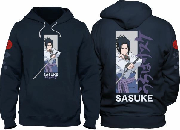 Naruto shippuden - sasuke uchiwa - sweat-shirt (s)