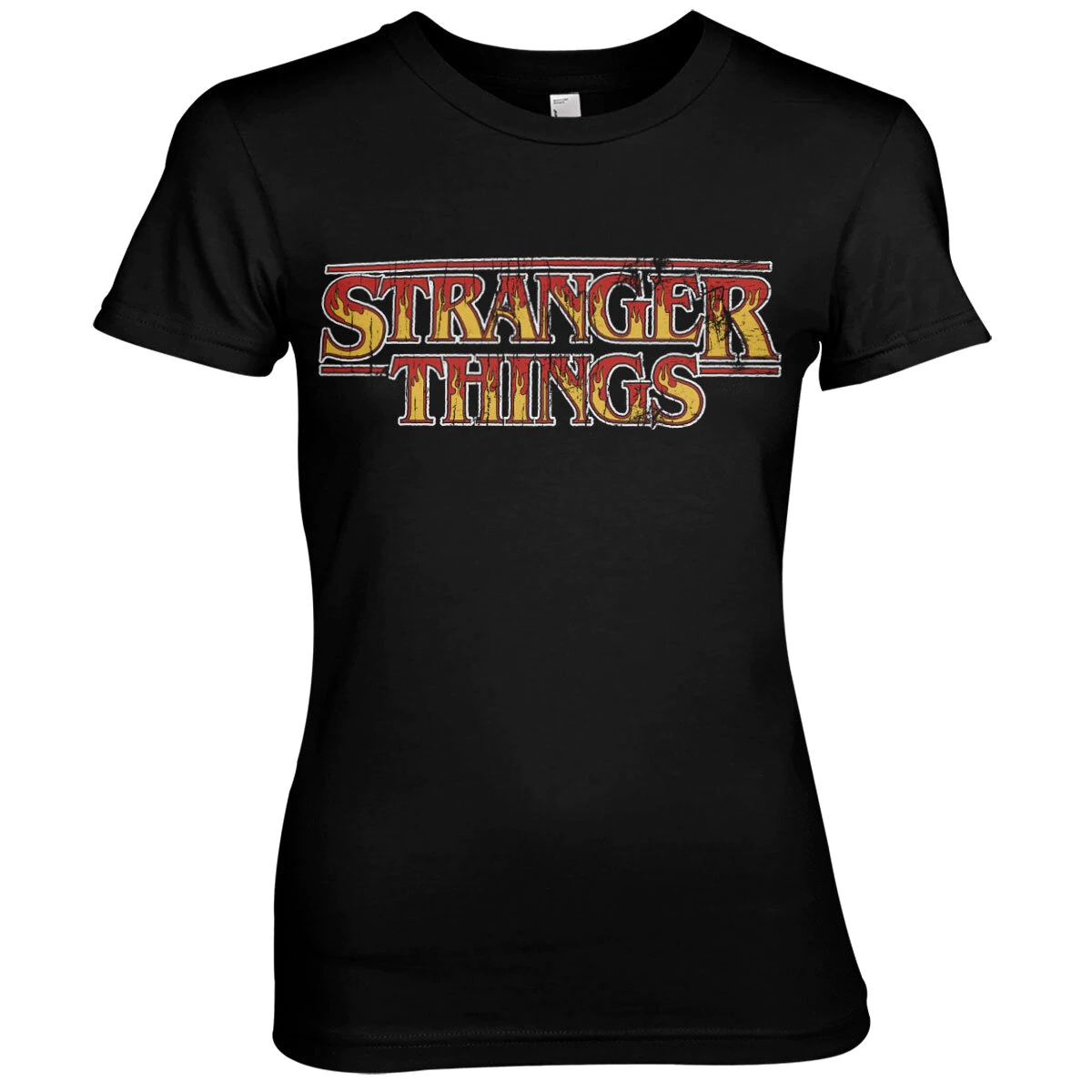 Stranger things - fire logo - t-shirt femme (xxl)