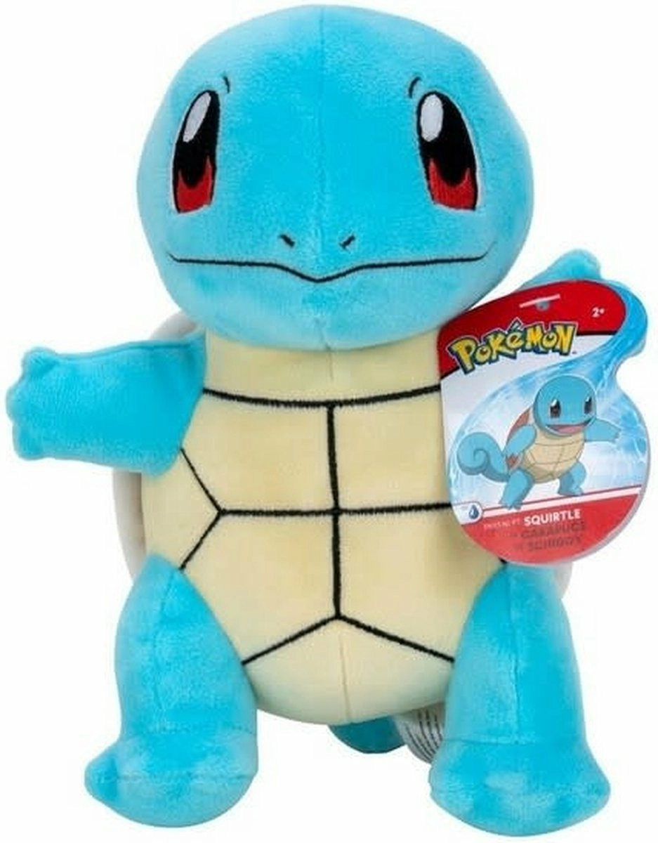 Pokemon - carapuce yeux ouverts - peluche 20cm