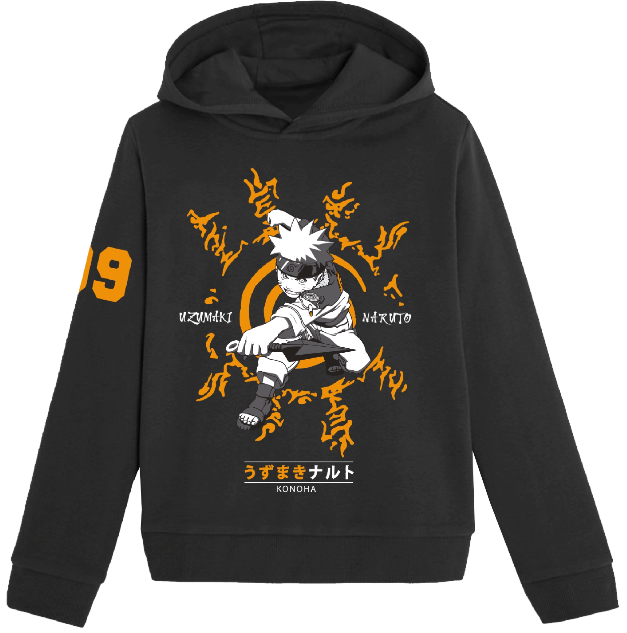 Naruto - naruto uzumaki konoha - sweat-shirt enfant (14 ans)