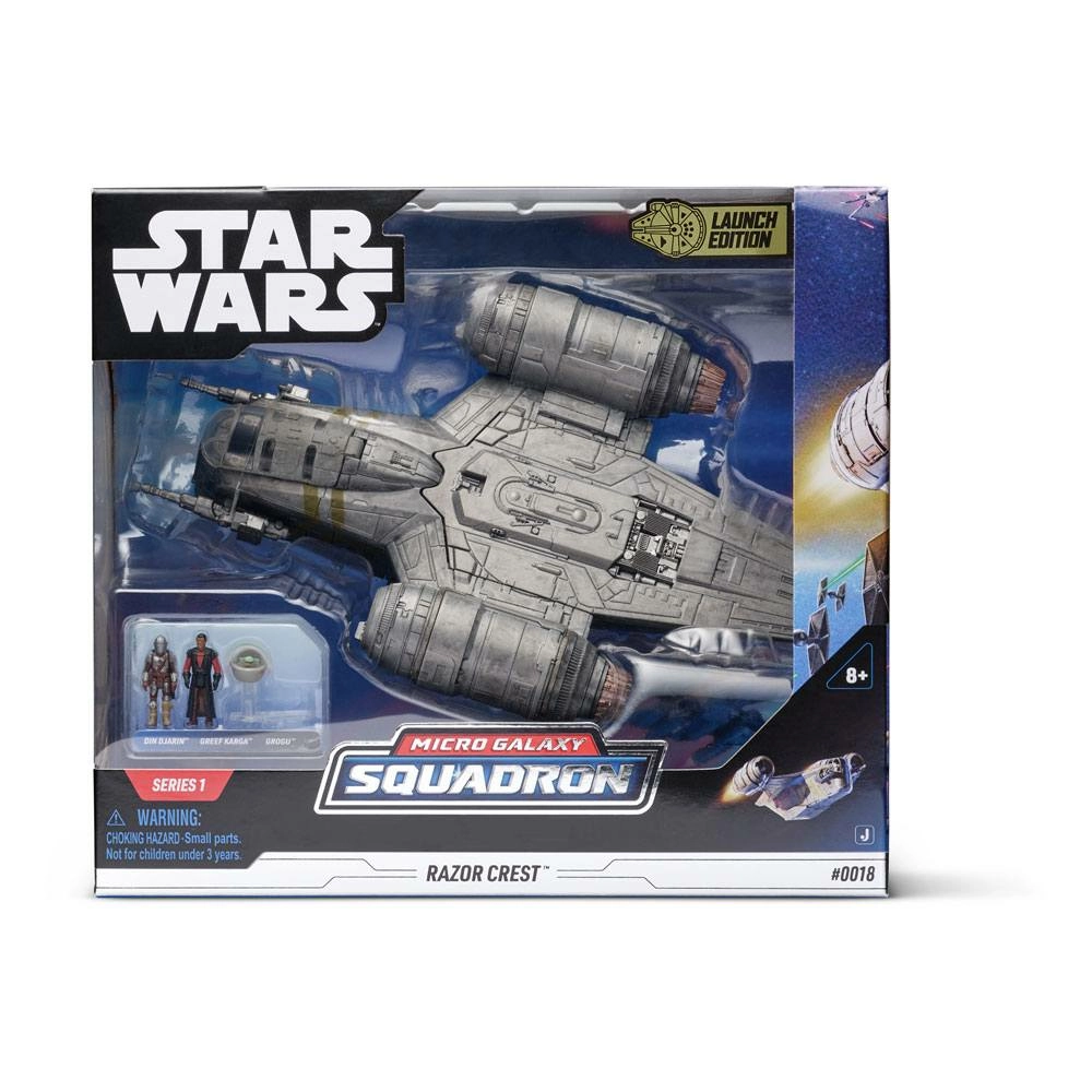 Star wars micro galaxy squadron véhicule avec figurines razor crest 20 cm