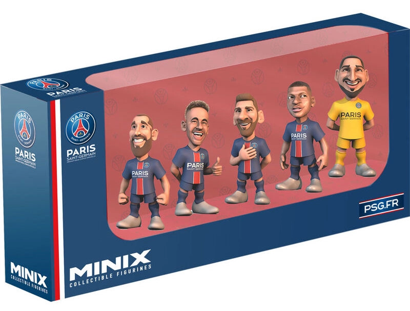 Football - psg - pack de 5 figurine minix 7cm