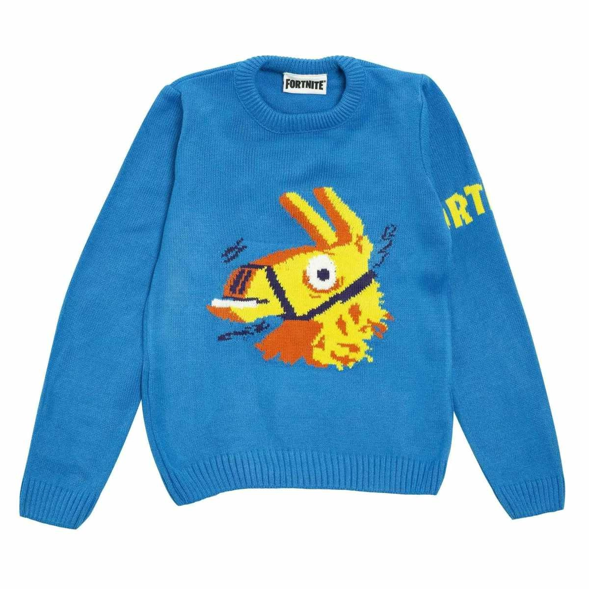 Fortnite - llama head (kids knitted jumper)
