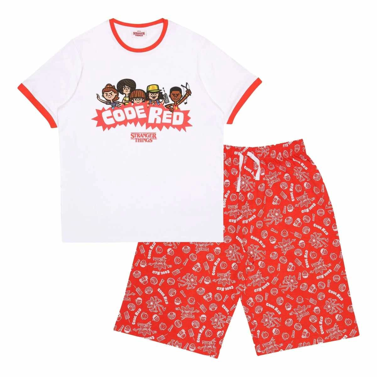 Stranger things - cartoon characters (unisex short pyjama set)
