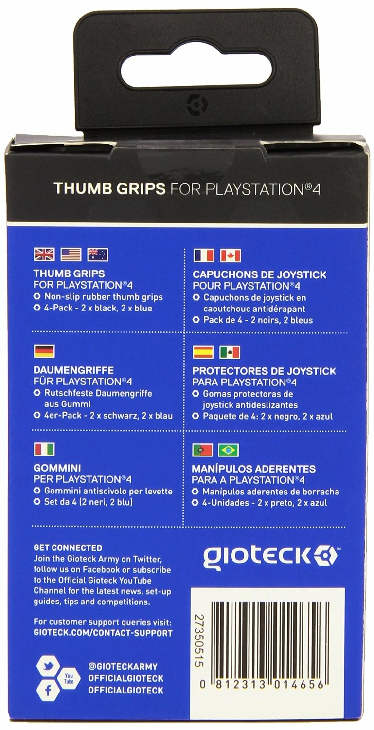 Grip Joysticks Gioteck : pack de 4 - PS4