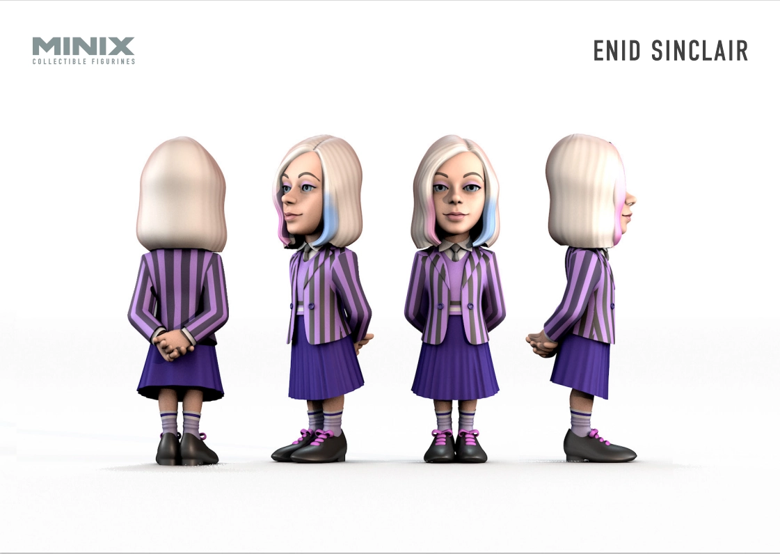 Mercredi - enid sinclair - figurine minix 12cm