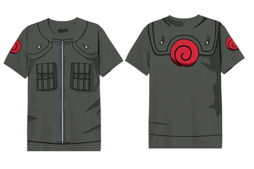 Naruto - uniforme jonin - t-shirt homme (xxl)