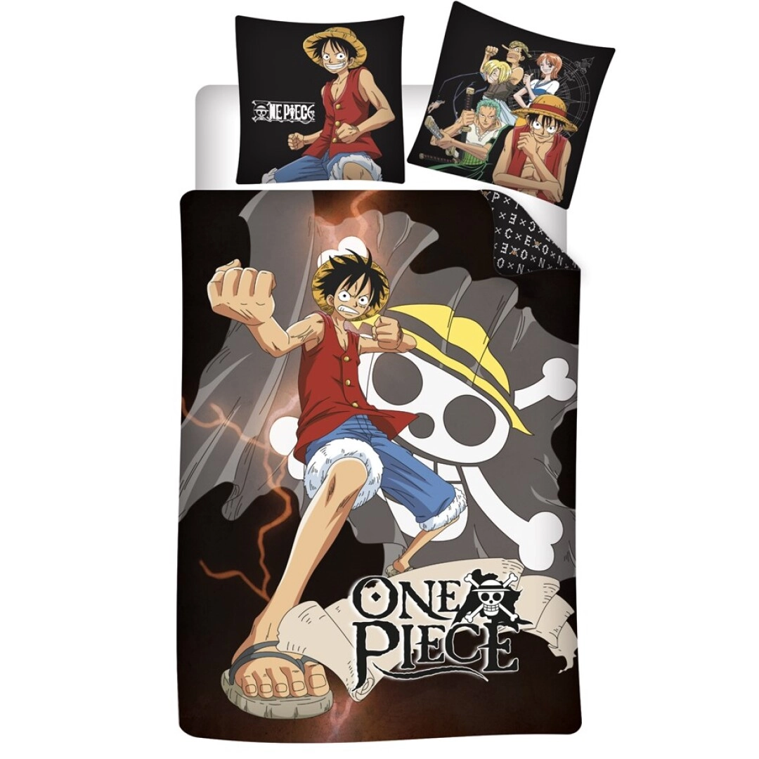 One piece - luffy - parure de lit 140x200cm - '100% microfibre'