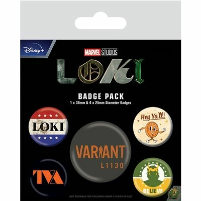 Loki - tva - pack 5 badges