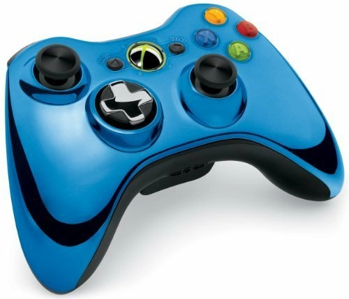Manette sans fil Bleu Chromé - XBOX 360