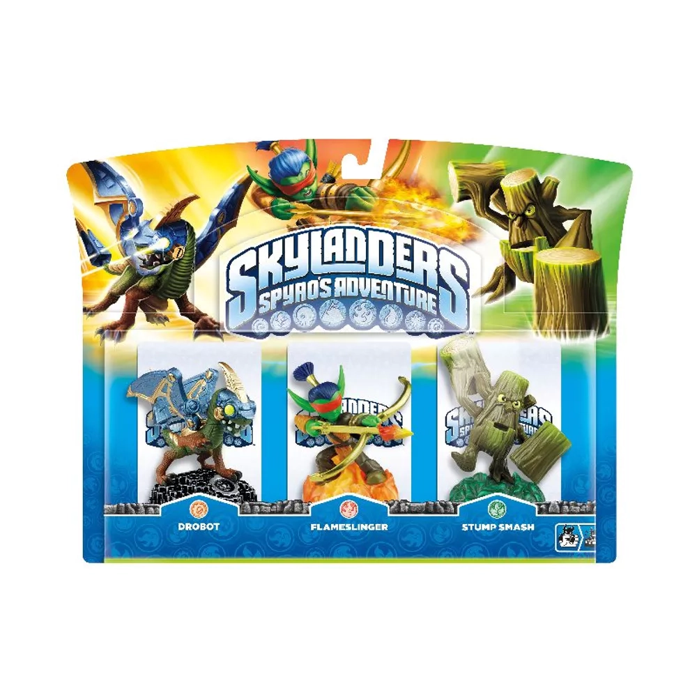 Skylanders drobot + stump smash + flame slinger - Jeux vidéo