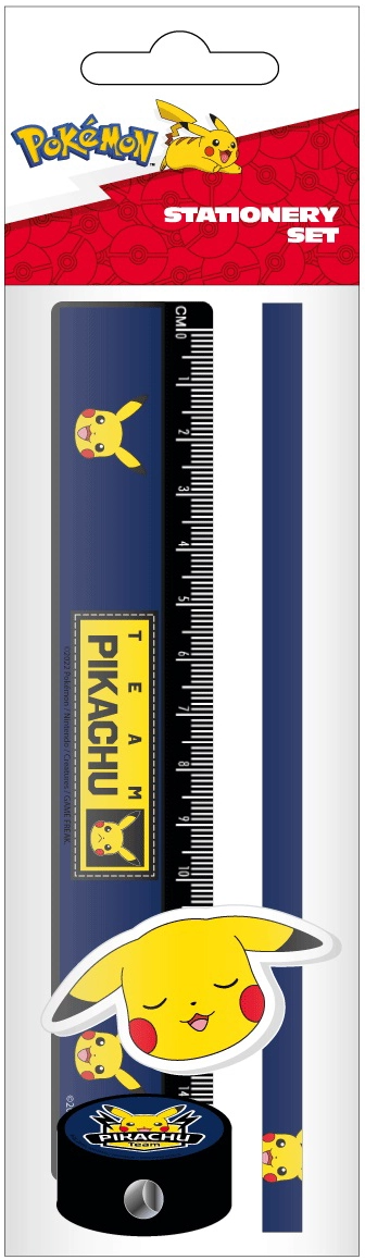 Pokemon - pikachu - set papeterie - 4 pc