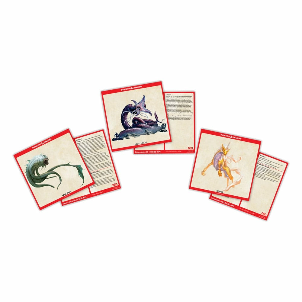 Dungeons & dragons spellbook cards: epic monsters anglais