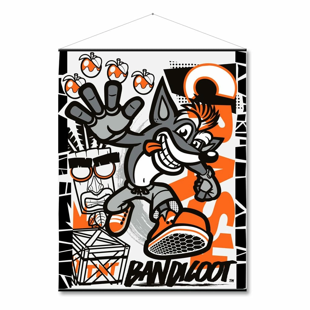 Crash bandicoot poster canvas poster