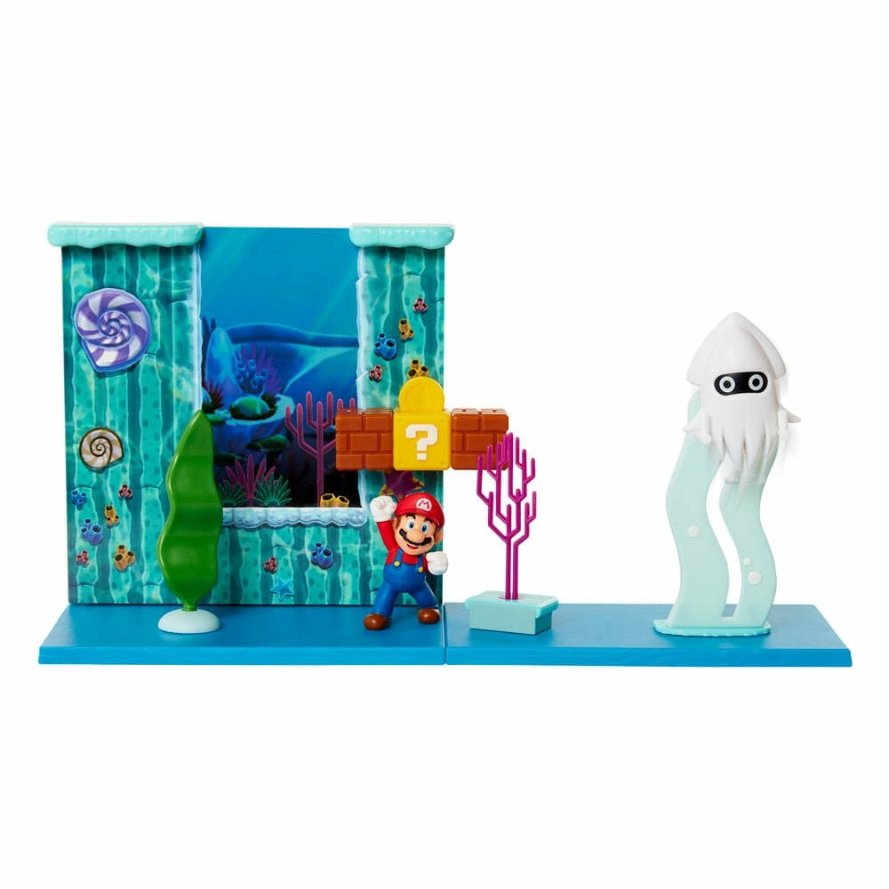 World of nintendo super mario playset underwater