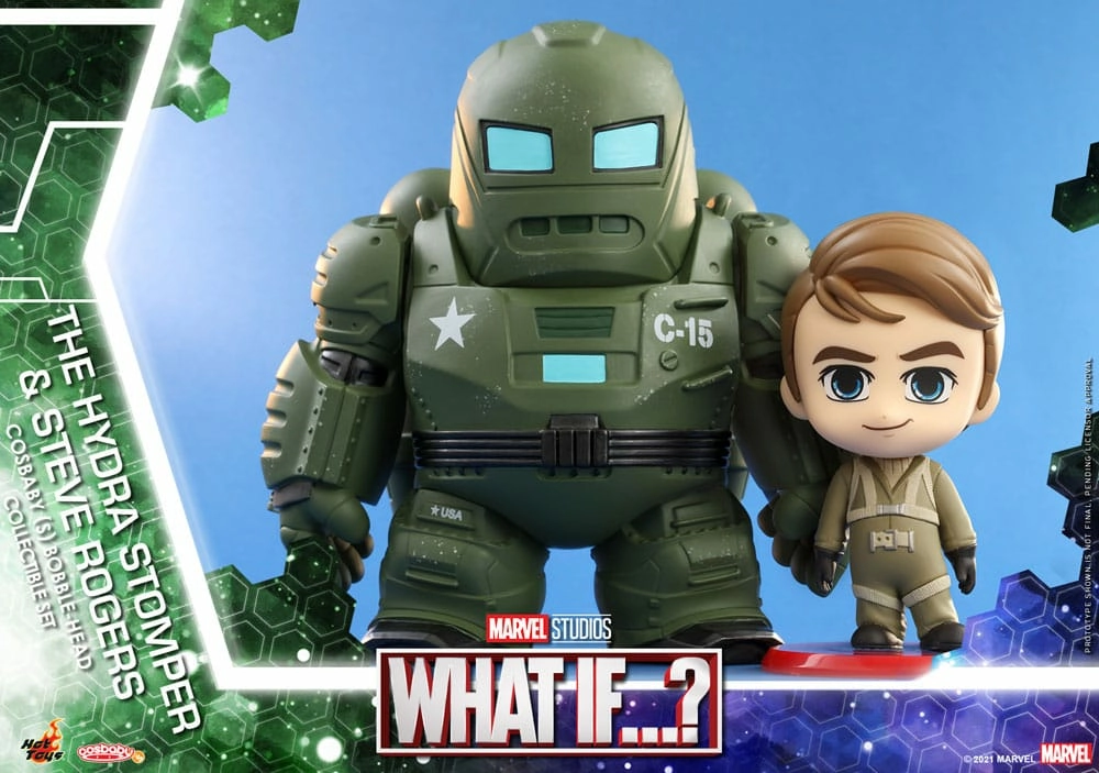 What if...? figurines cosbaby (s) hydra stomper & steve rogers 10 cm