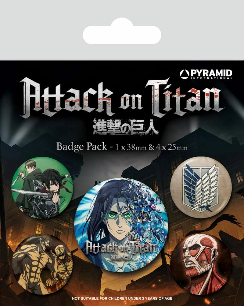 Attack on titan pack 5 badges season 4