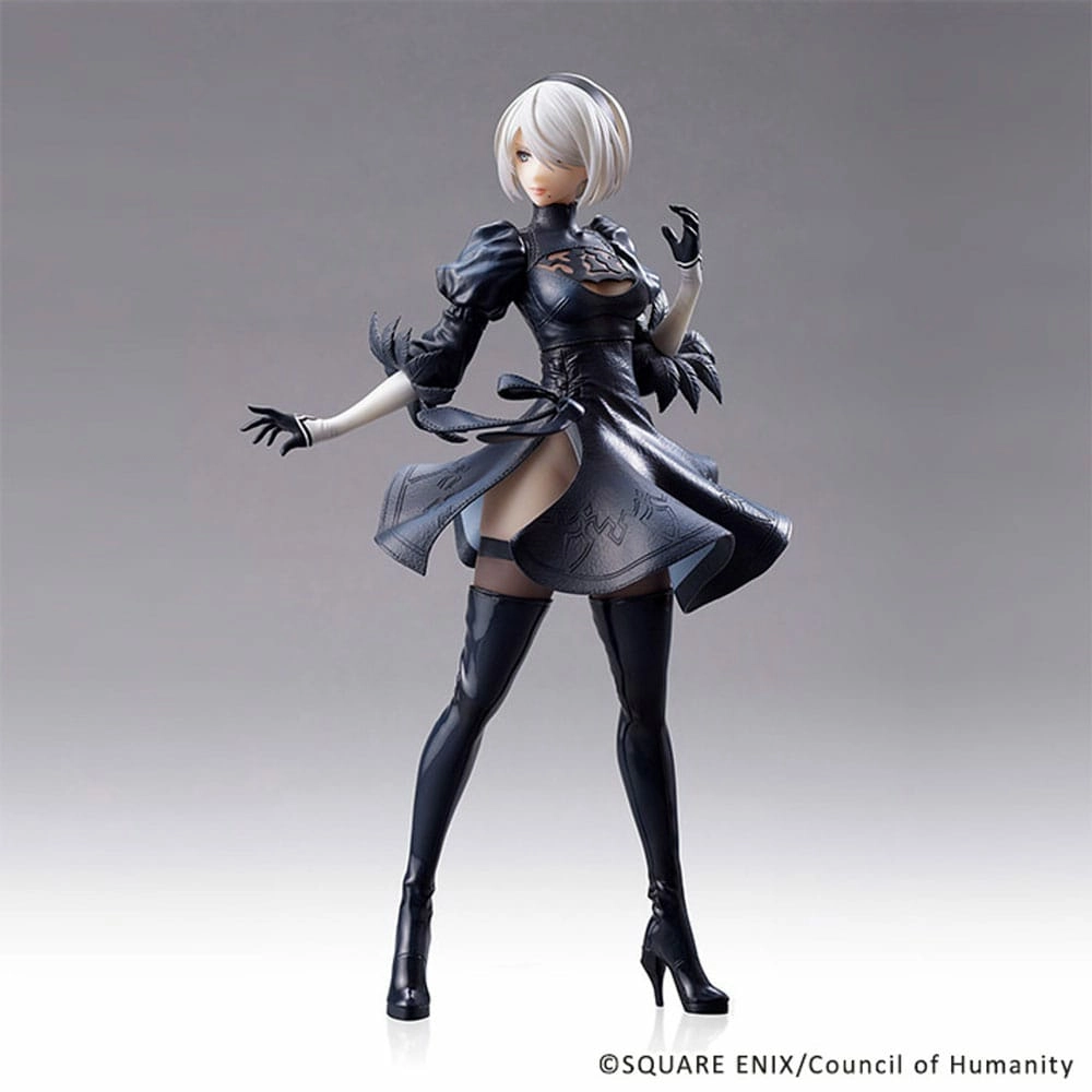 Nier:automata statuette 2b (yorha no.2 type b) ver. 1.1a goggles ver. 30 cm