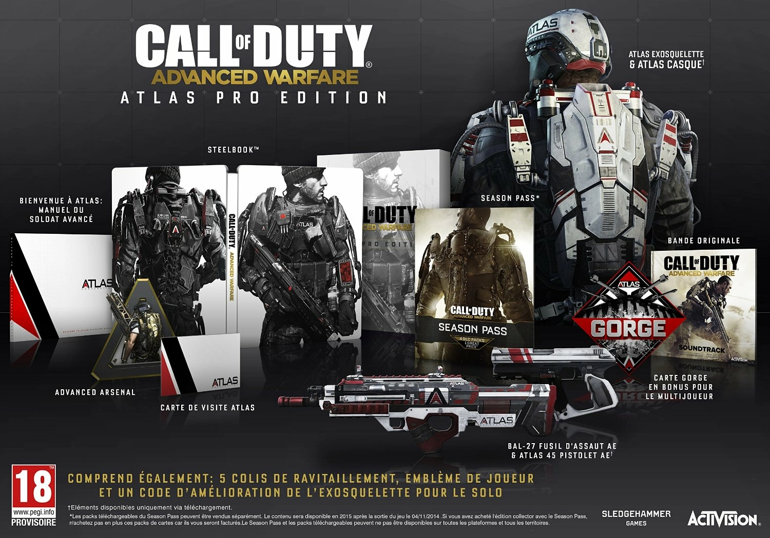 Call of Duty Advanced Warfare - édition pro atlas - XBOX ONE
