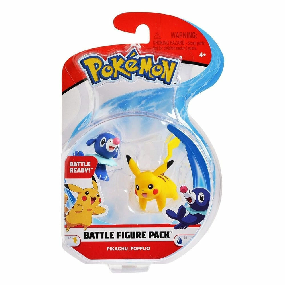 Pokémon pack 2 figurines battle figure set pikachu, otaquin