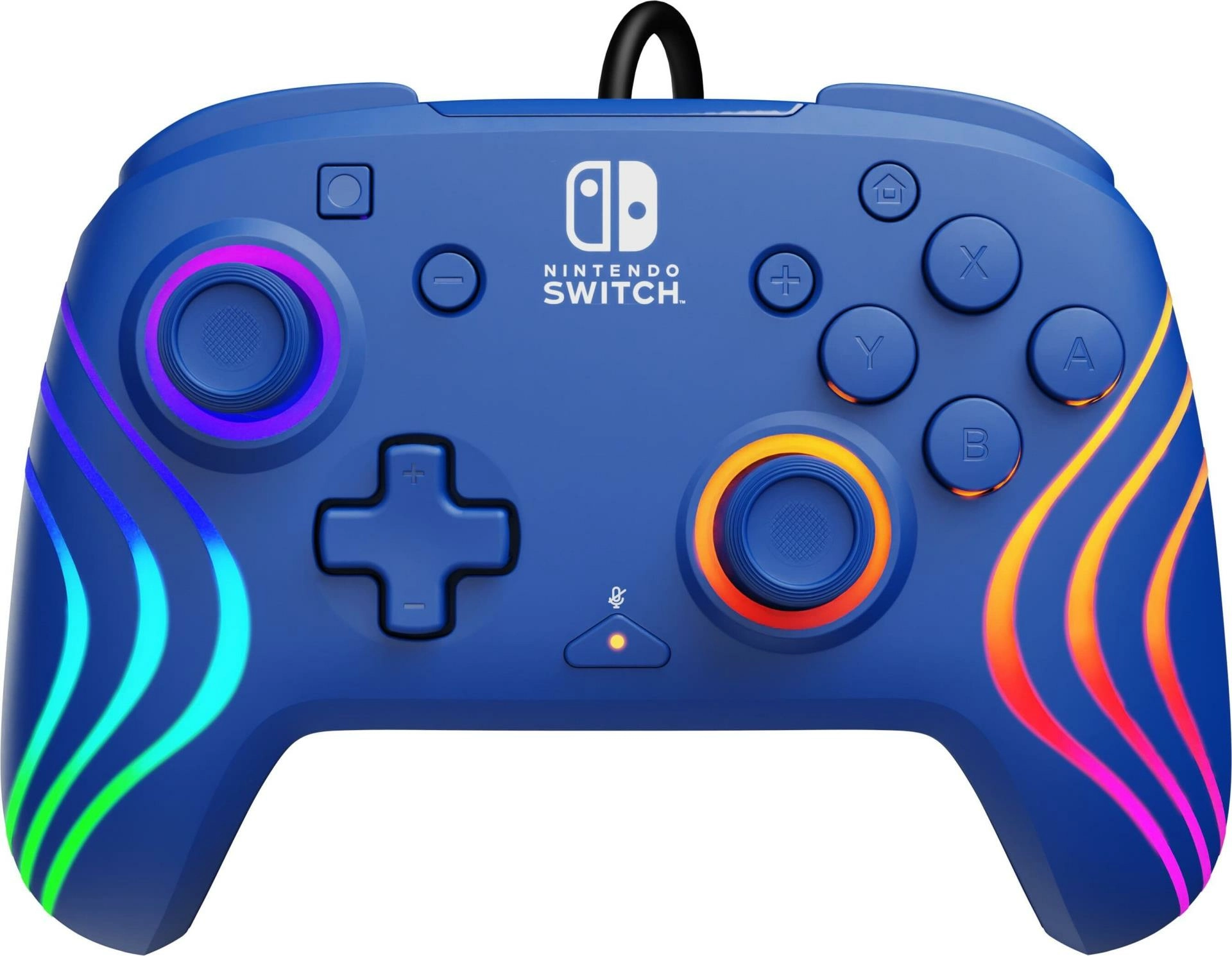 Pdp - manette filaire afterglow wave bleu pour nintendo switch et ...