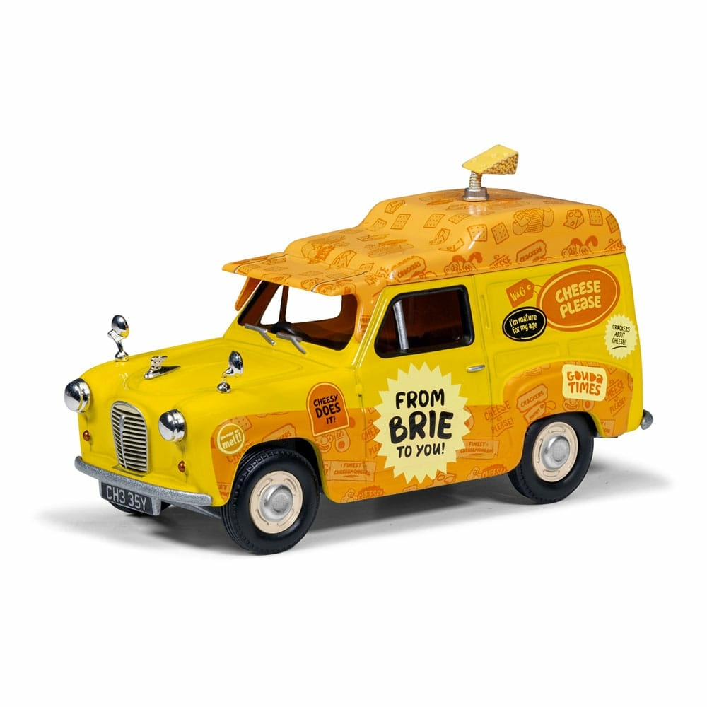 Wallace & gromit véhicule 1/43 austin a35 van - cheese please! delivery van
