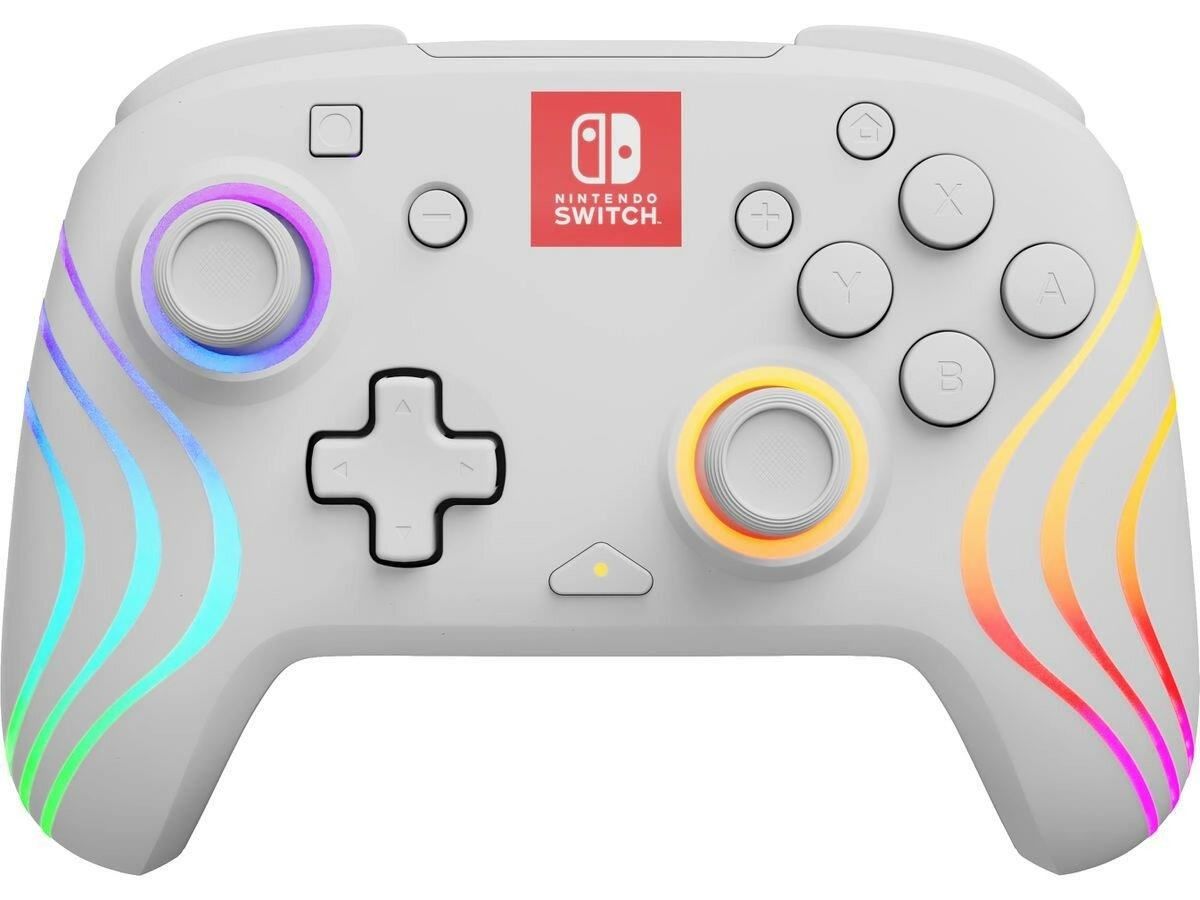 Pdp - manette sans fil afterglow wave blanche pour nintendo switch et ...
