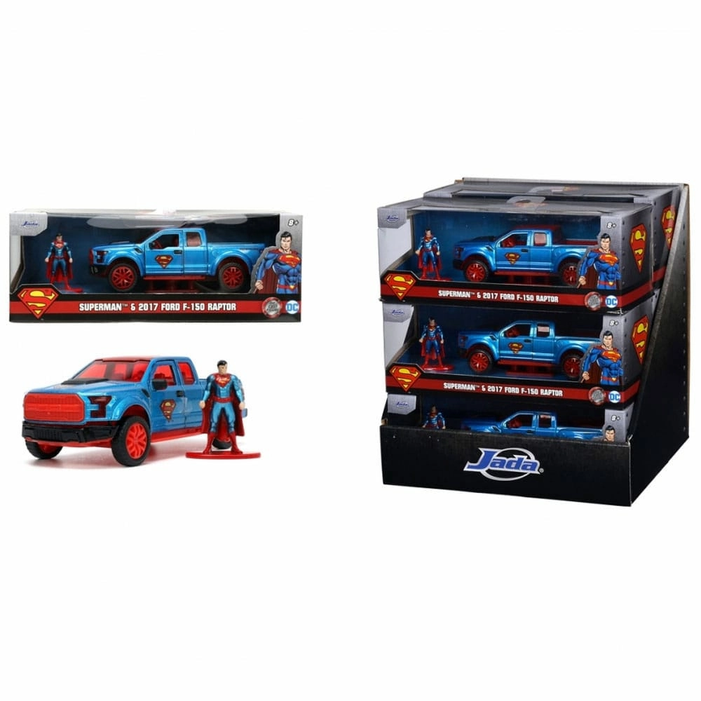 Dc comics présentoir véhicules 1/32 superman 2017 ford f 150 raptor ...