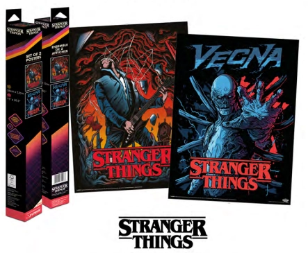 Stranger things - vecna & eddie - set 2 posters 52 x 38cm