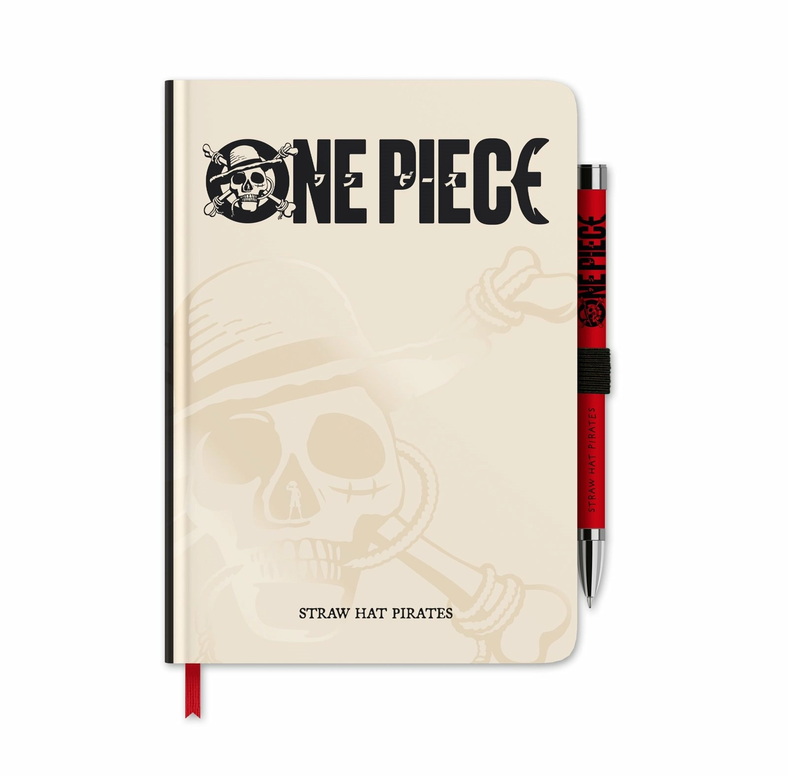 One piece netflix - notebook + stylo-bille lumineux - format a5