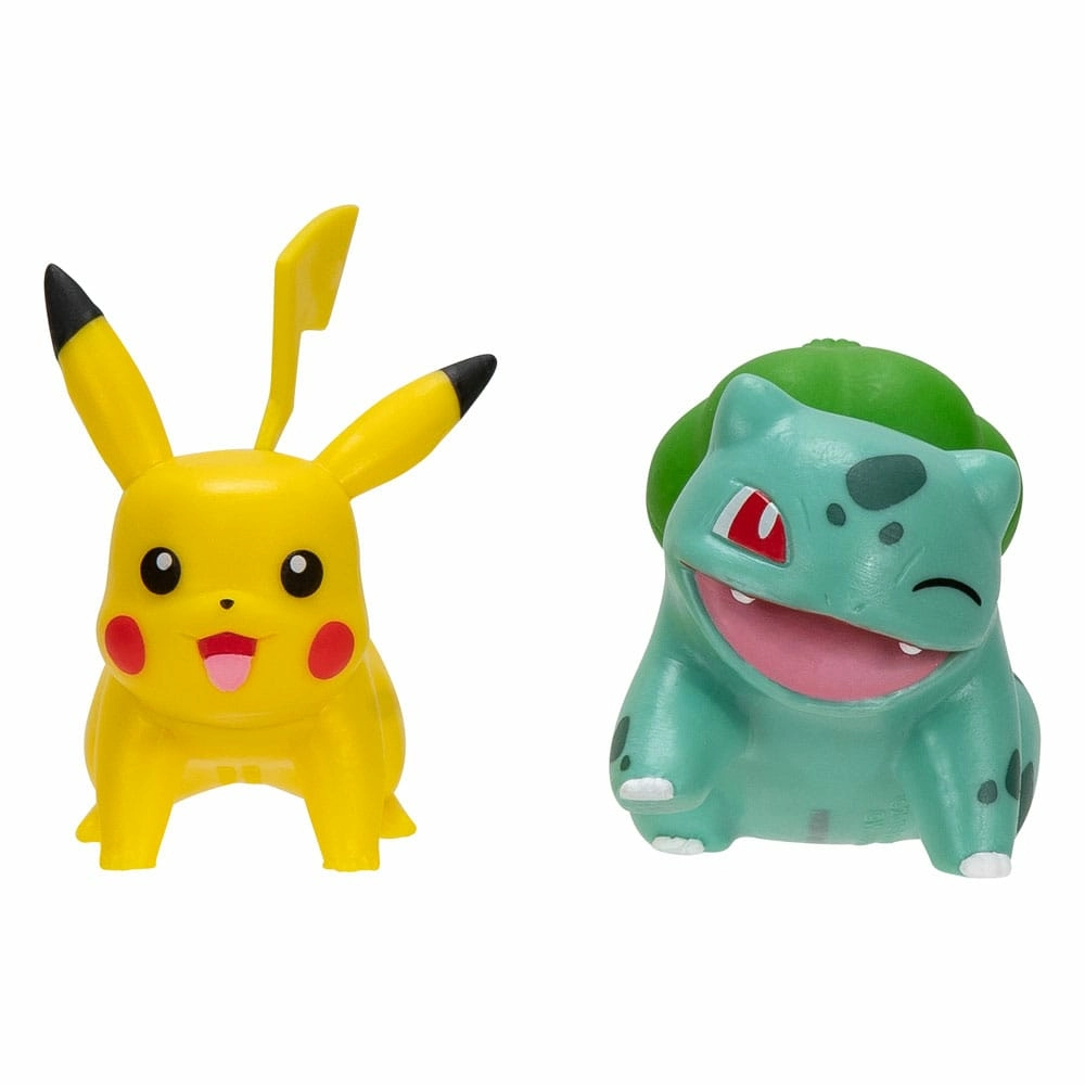 Pokémon pack 2 figurines battle figure first partner set bulbizarre 2 ...