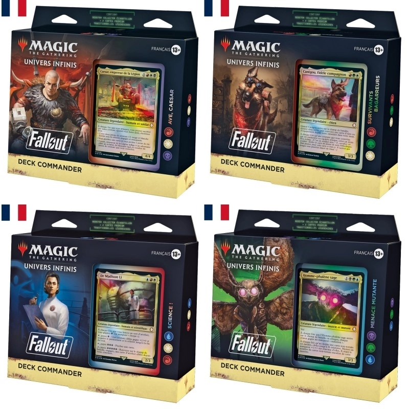 Mtg: fallout - deck commander (assortiment)