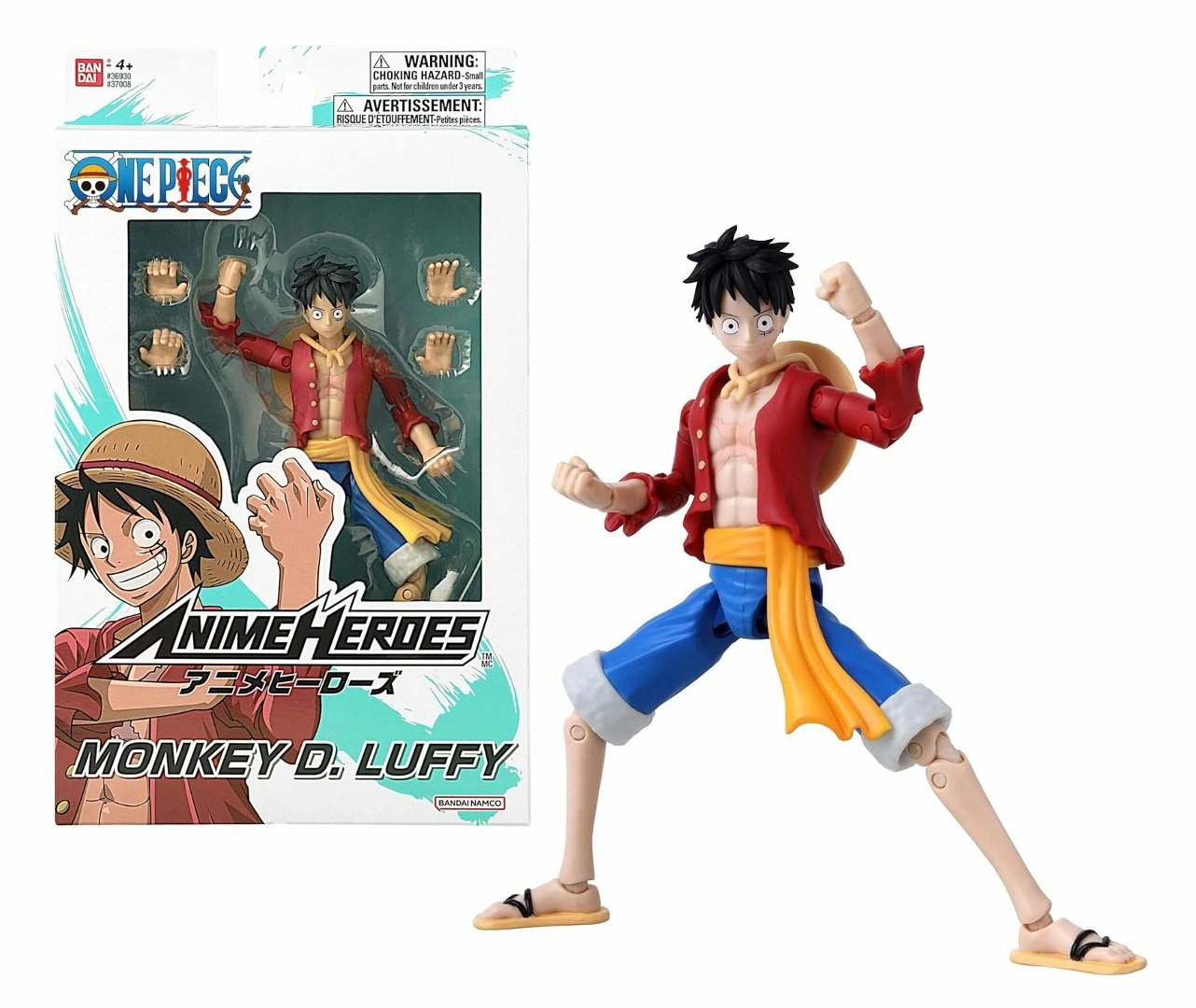 One piece - monkey d. luffy refresh" - figurine anime heroes 17cm"