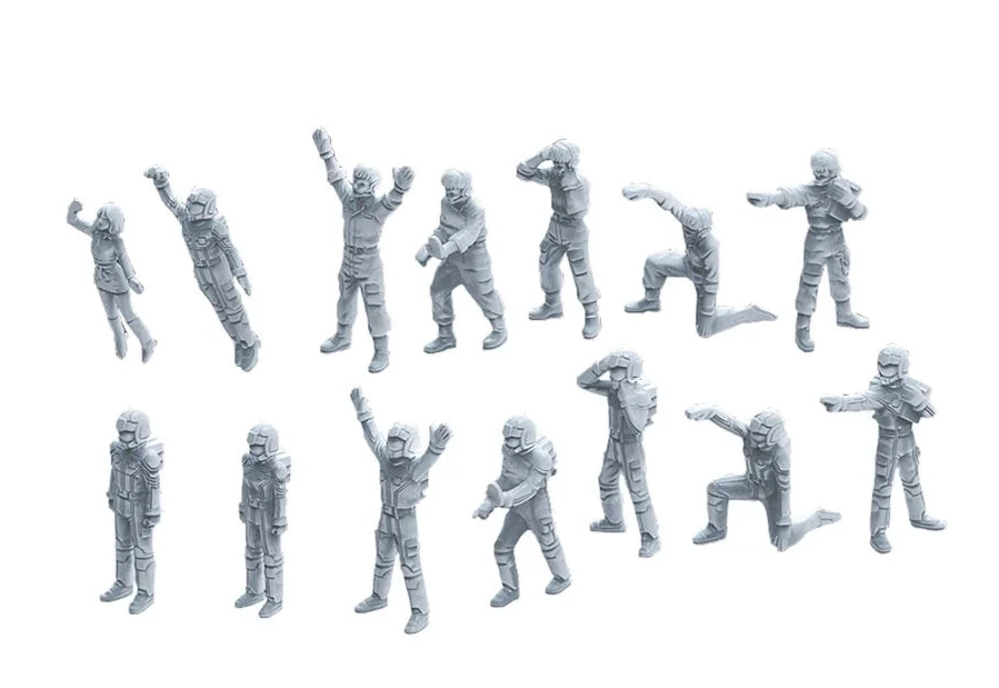 Gundam - builders parts hd 1/144 ms figure 01 - model kit