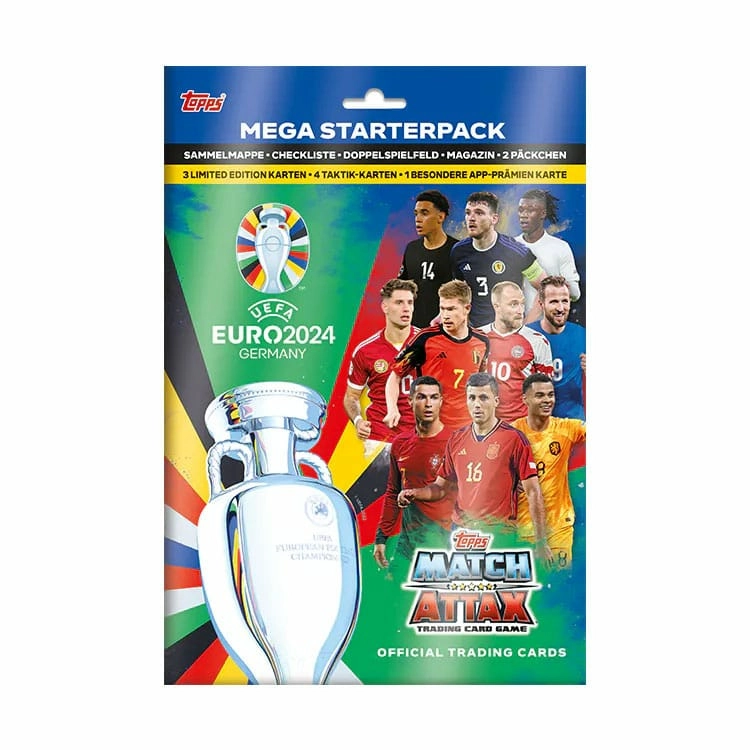 Uefa euro 2024 trading cards mega starterpack allemand