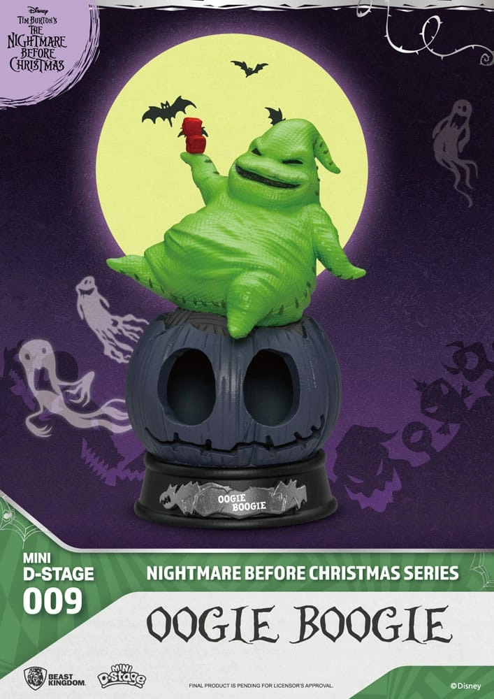 The nightmare before christmas figurine pvc mini diorama stage oogie ...