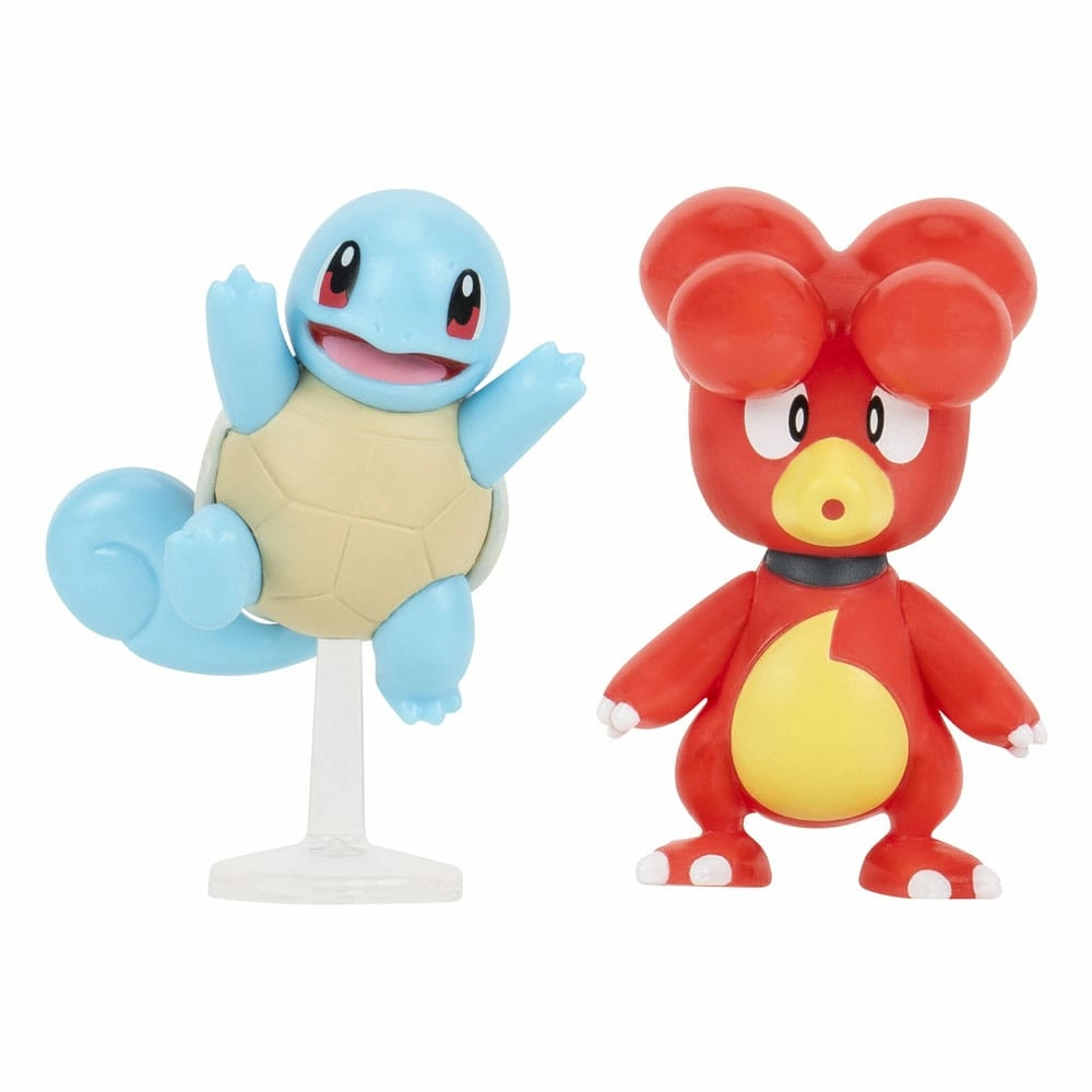 Pokémon pack 2 figurines battle figure set magby & carapuce 5